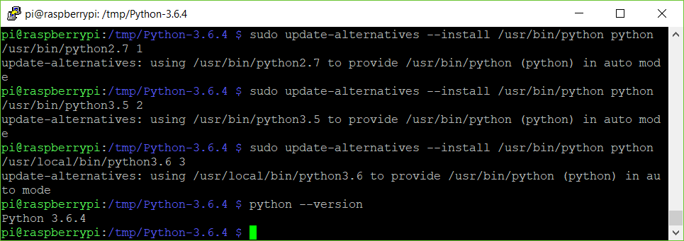 Install Python 3.6. On Raspbian (English) – Josef Matondang
